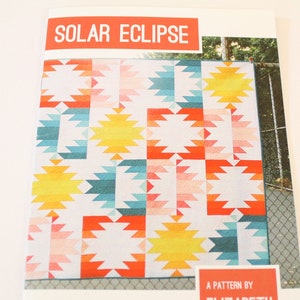 Solar Eclipse by Elizabeth Hartman, Modern Geometric Quilt Pattern in Different Sizes ...