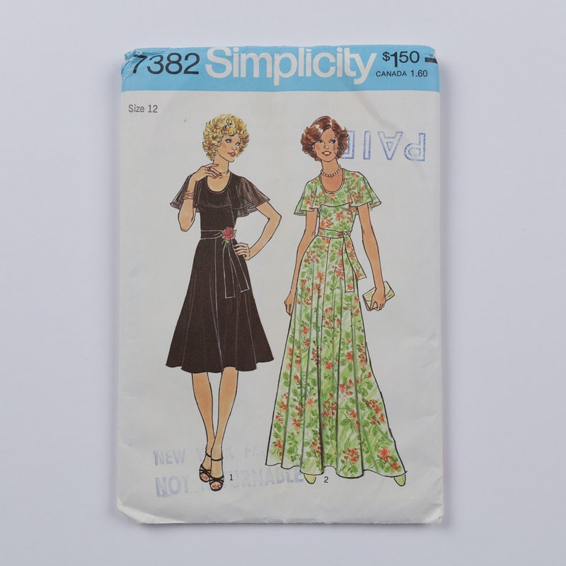 70s Dress Pattern - Etsy