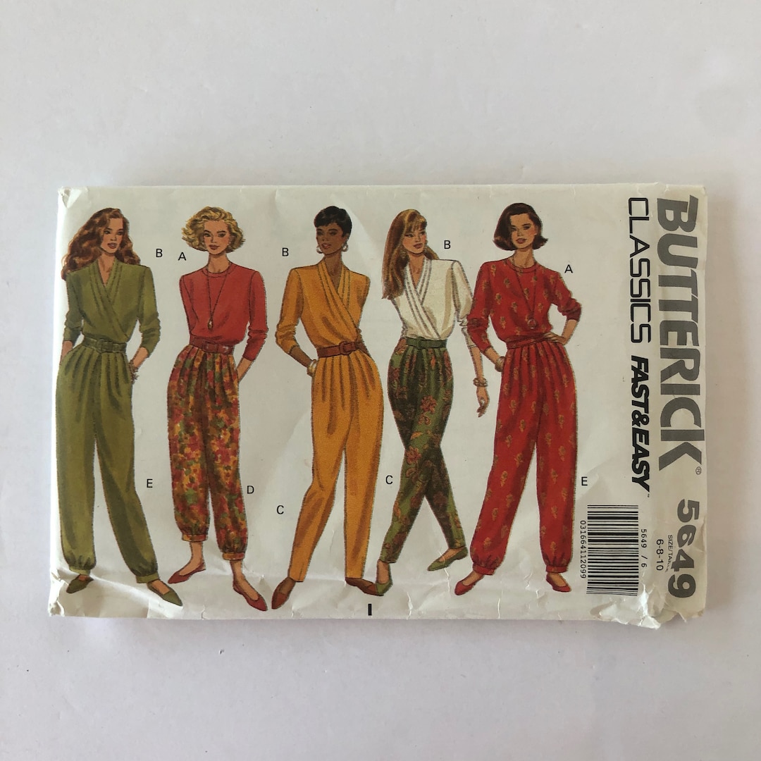 Butterick Classics Wardrobe Top and Pants Sewing Pattern, Butterick ...
