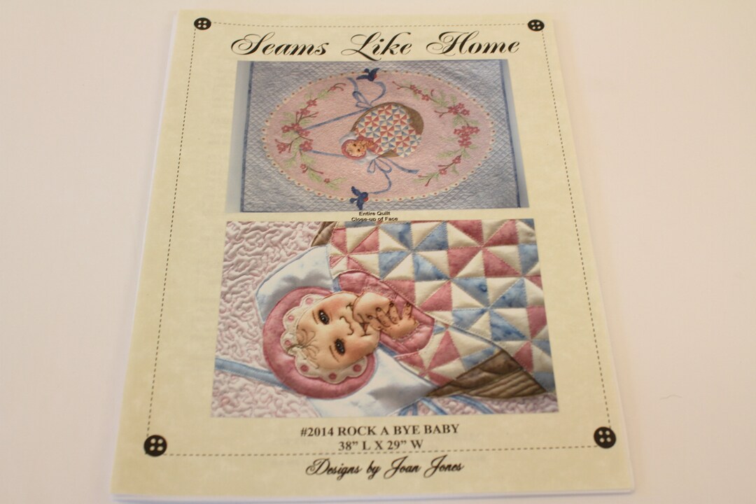 Seams Like Home No. 2014 Rock a Bye Baby Quilt Pattern by Joan Jones - Etsy