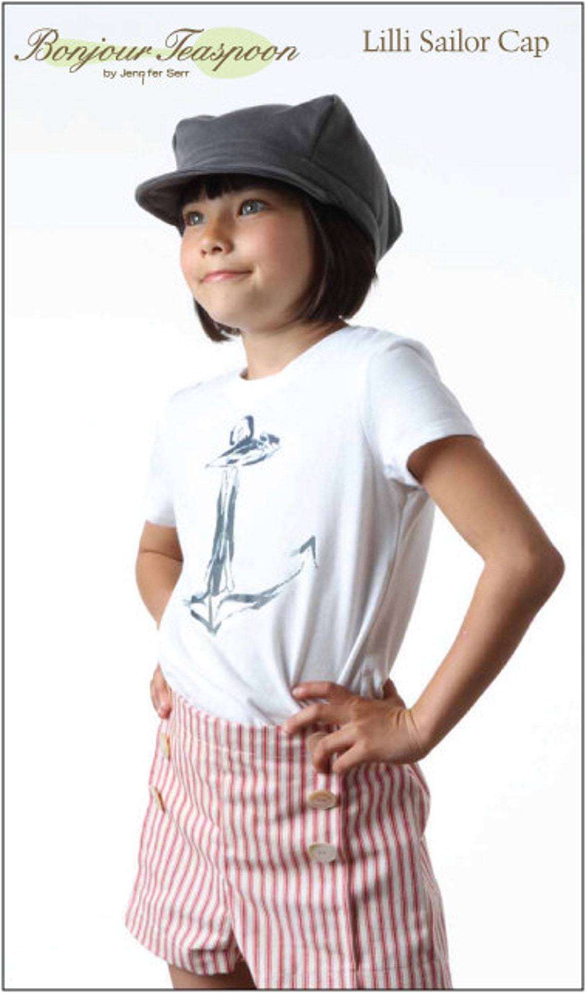 Kids Tween Adult Knit Sailor Conductor Hipster Hat Printed Sewing ...