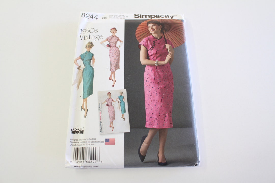 Vintage Reproduction 1950's Dress Pattern Simplicity - Etsy