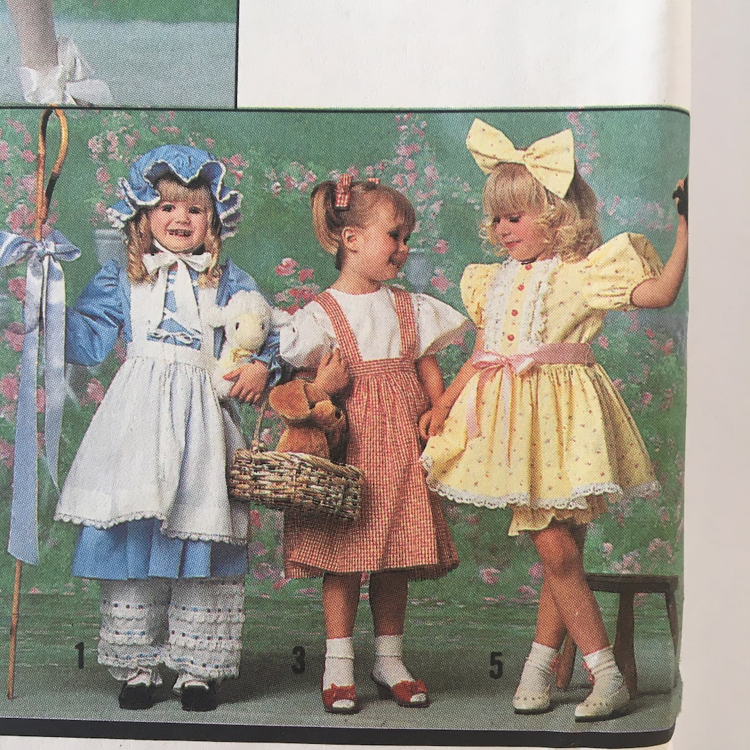 90s Child's 6 Storybook Costumes, Size A (3-8) Factory Fold, Simplicity ...