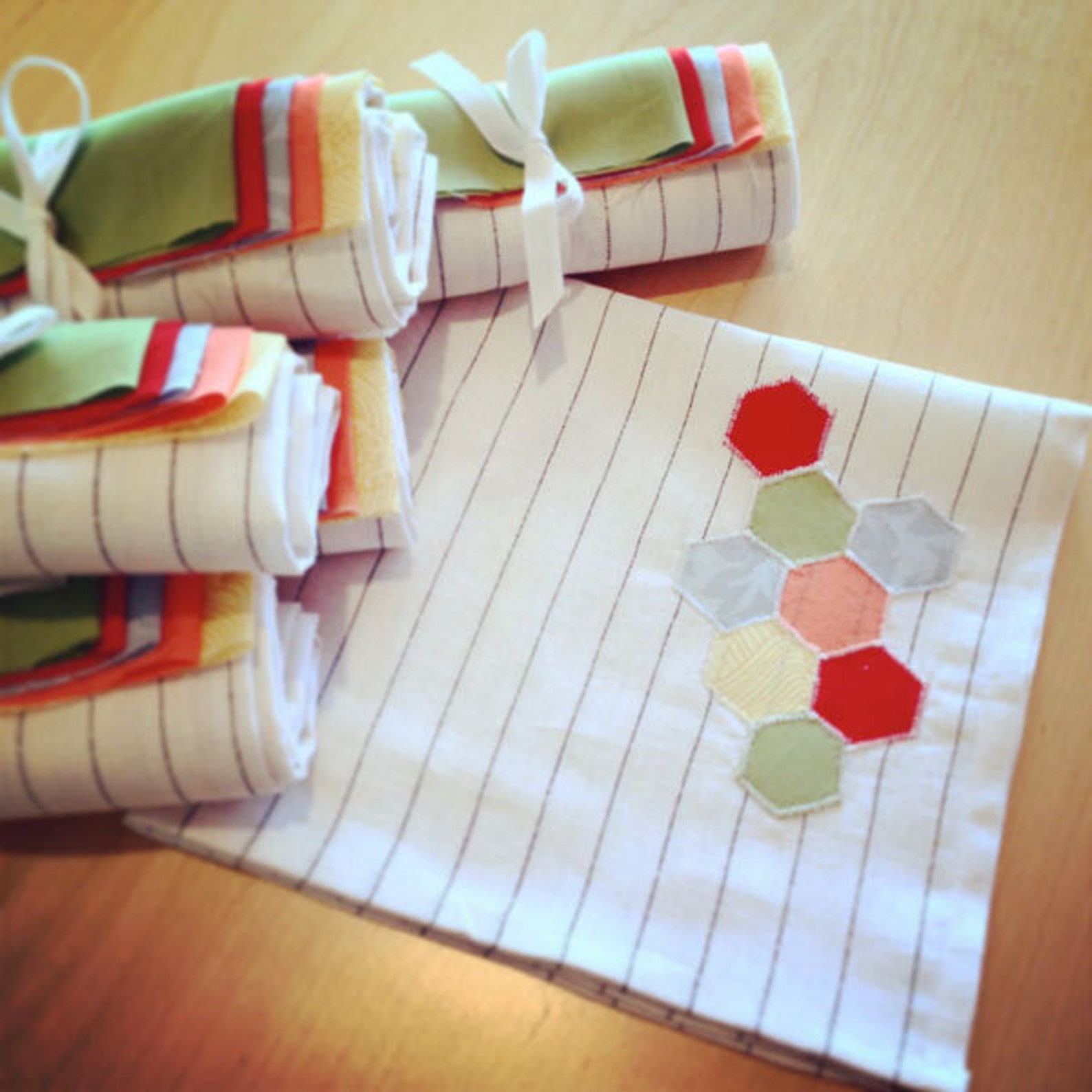 Sewing Pattern for Applique Napkins .pdf Downloadable File - Etsy