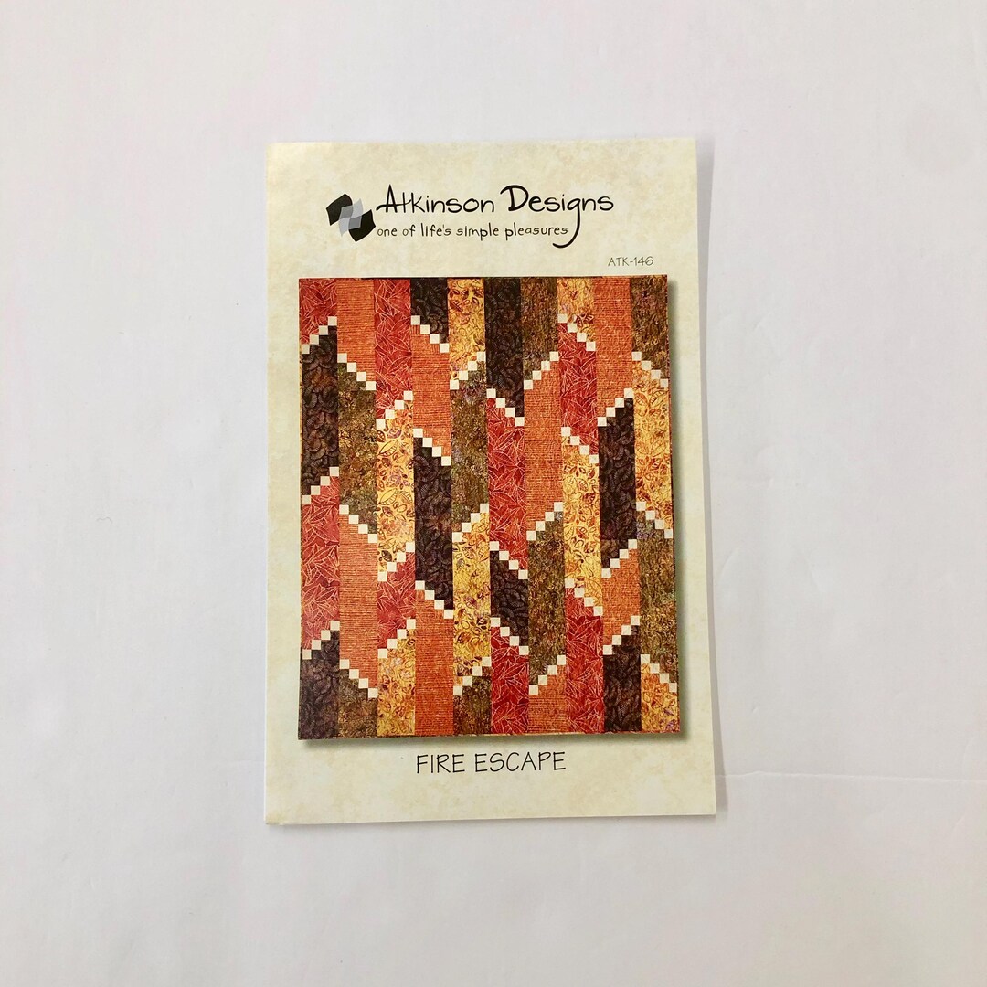 Fire Escape From Atkinson Designs, Quilt Pattern, Geometric Quilt ...