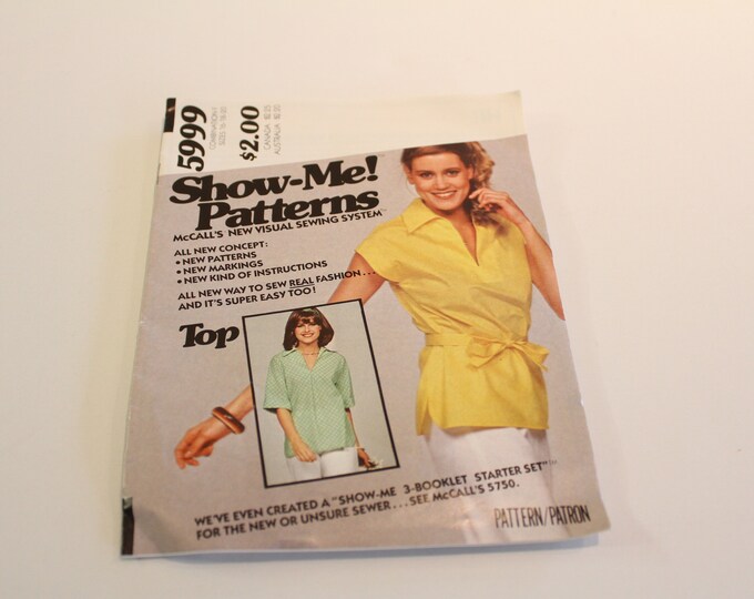 Show-me Patterns 5999, Mccalls Show-me Patterns 5999, Vintage Patterns ...