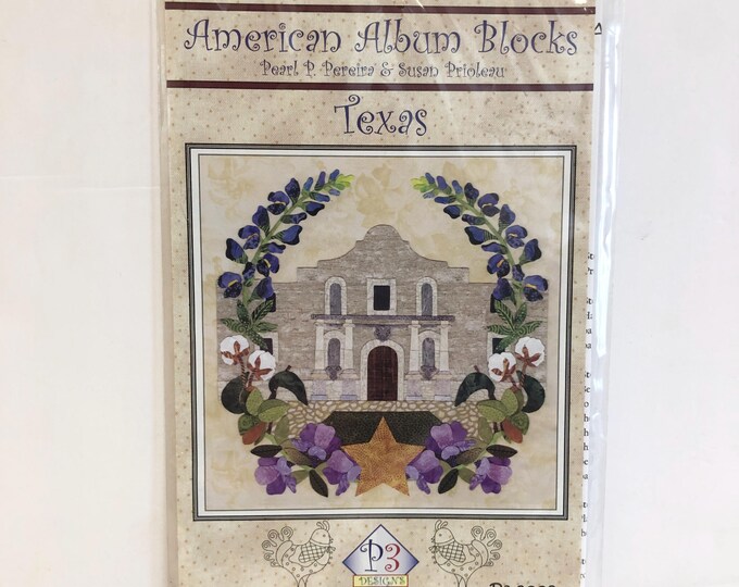 Texas Quilt Pattern, American Album Blocks Applique Quilt Pattern, P3 ...