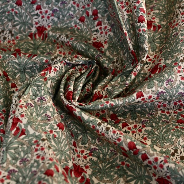 Red Green Fabric - Etsy