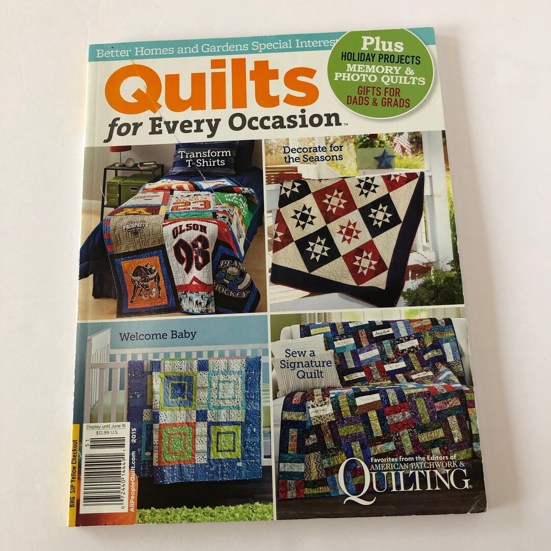 Quilting Magazines Lot, Quilt Patterns, Better Homes & Gardens - Etsy
