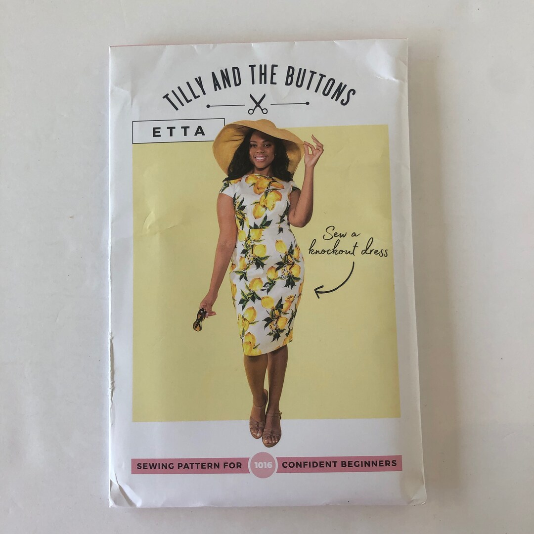 Tilly and the Buttons Etta Dress Pattern 1016, Wiggle Dress Pattern With Pencil Skirt, Vintage ...