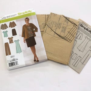 Simplicity Sewing Pattern 2372, Misses' Jacket, Dress or Top, Skirt and ...