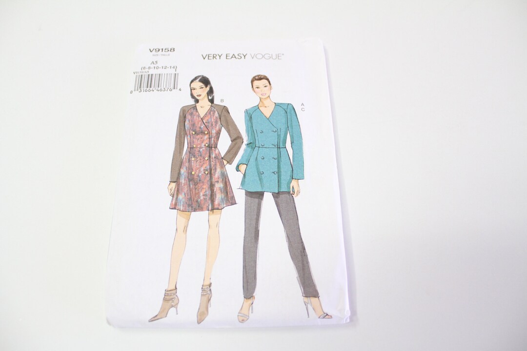 Very Easy Vogue V9158 Top Dress and Pants Sewing Pattern, Vogue V9158 ...