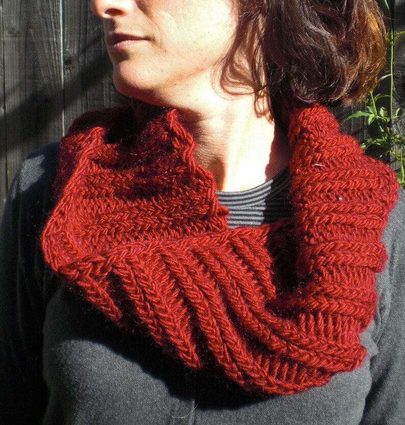 Infinity Scarf Knitting Pattern Mobius Scarf Knitting - Etsy