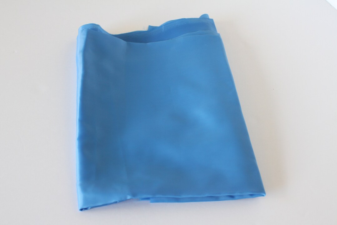 Blue Lightweight Acetate Lining Fabric, Synthetic Taffeta, Crisp Hand ...
