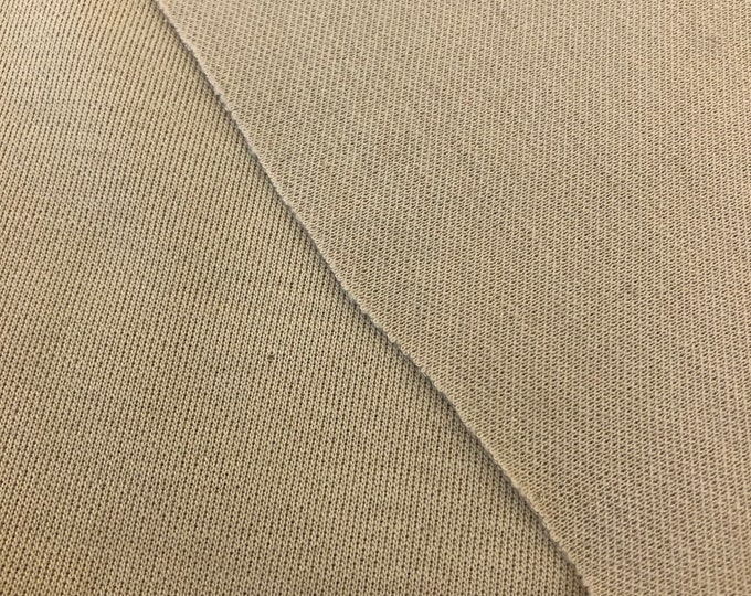 Greige Wool Knit Pique Fabric Yardage, Wool Pique Fabric, Wool Fabric ...