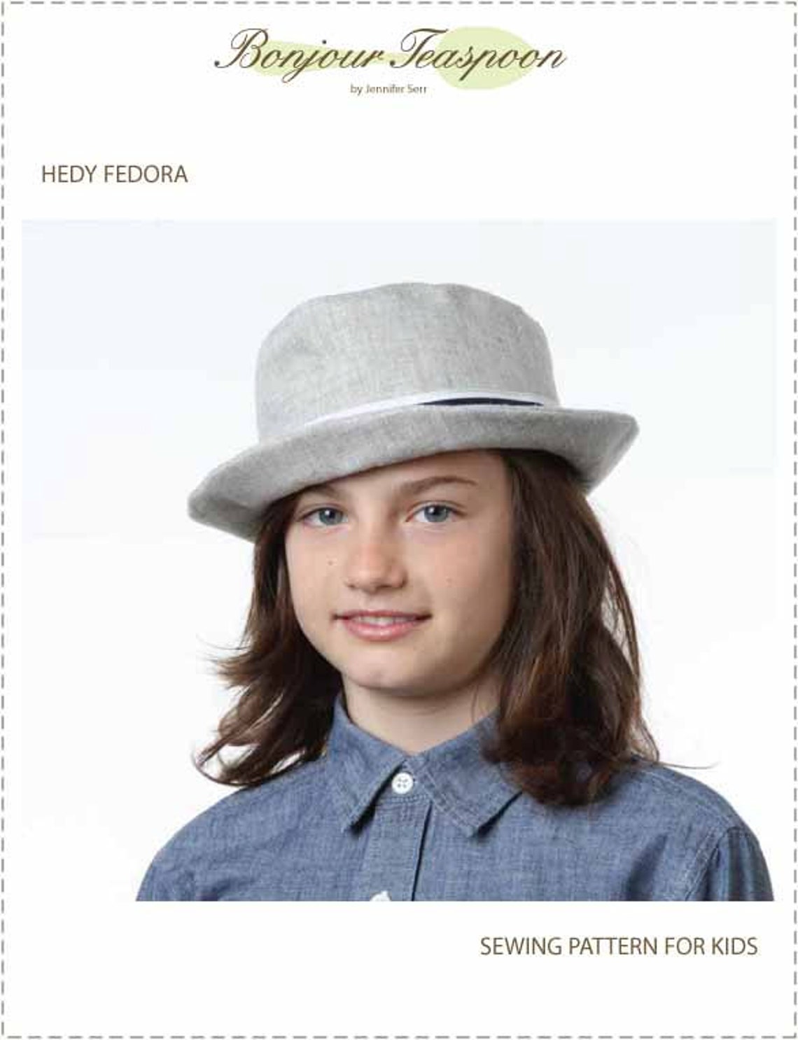 Kids Fedora Hat Sewing Pattern Pdf Sewing Pattern Digital - Etsy