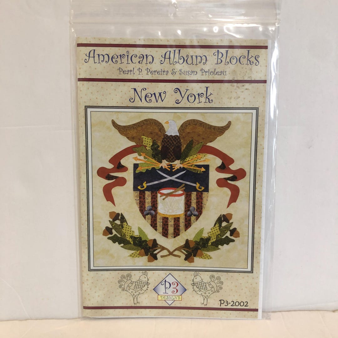 New York Quilt Pattern, American Album Blocks Applique Quilt Pattern ...