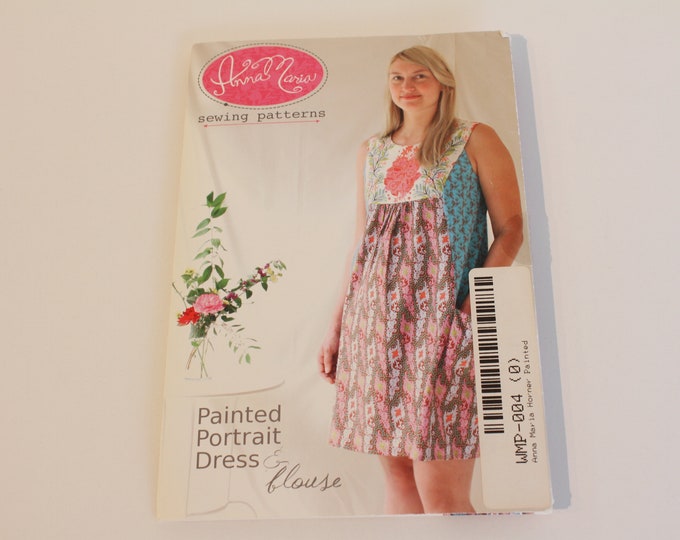 Anna Maria Sewing Patterns Painted Portrait Dress & Blouse. Anna Marie ...