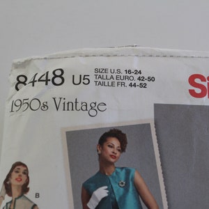 Vintage Reproduction 1950's Dress Pattern Simplicity - Etsy