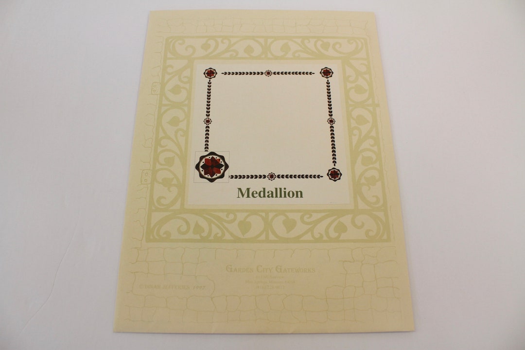 New World Border and Medallion Applique Pattern by Garden City ...