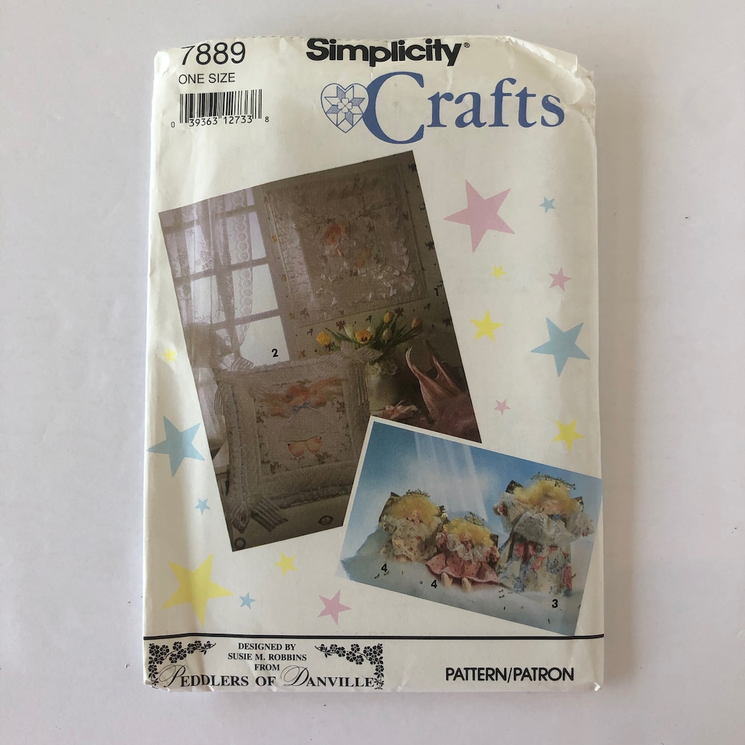 Vintage Wall Quilt, Doll and Pillow Sewing Pattern, Simplicity 7889 - Etsy