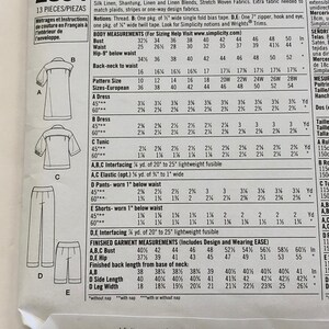 Simplicity Sewing Pattern 2894, Misses'/women's Dress/tunic and Pants ...