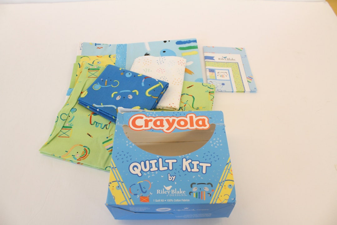 Crayola Quilt Kit by Riley Blake Designs, Cotton Quilt Kit, Child or ...