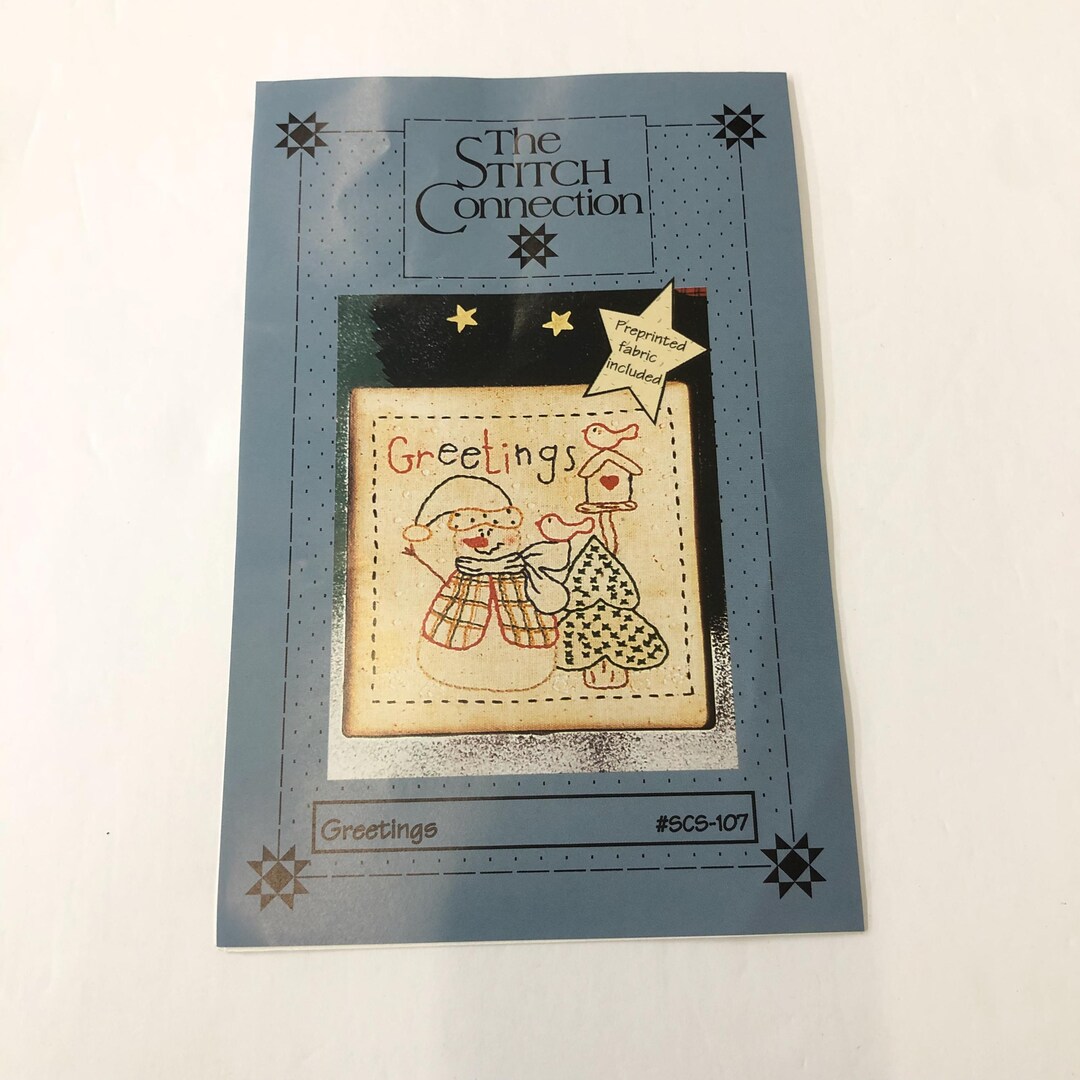 Greetings #SCS-107 by the Stitch Connection, Snowman Themed Quilt ...