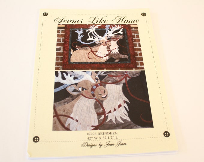 Seams Like Home No. 2976 Reindeer Wall Quilt Pattern by Joan Jones ...