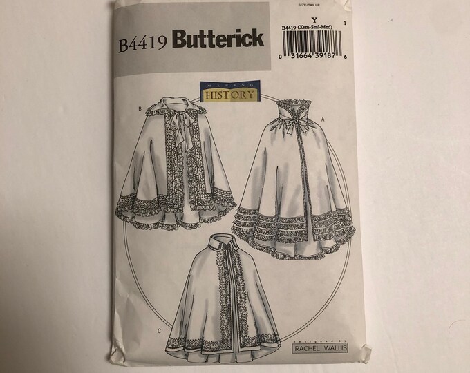 Vintage 2004 Butterick Making History No B4419 Misses' Cloaks Pattern ...