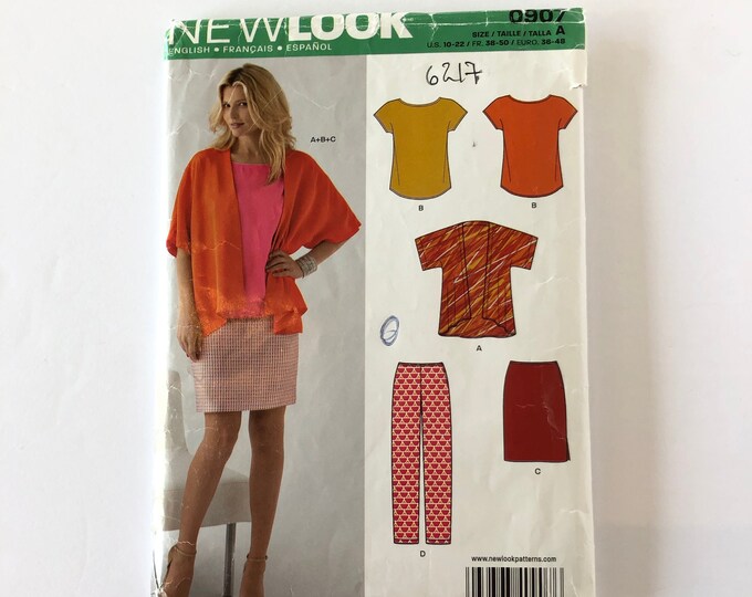 New Look 0907 Sewing Pattern, Tops, Pants, and Skirt Pattern, New Look ...