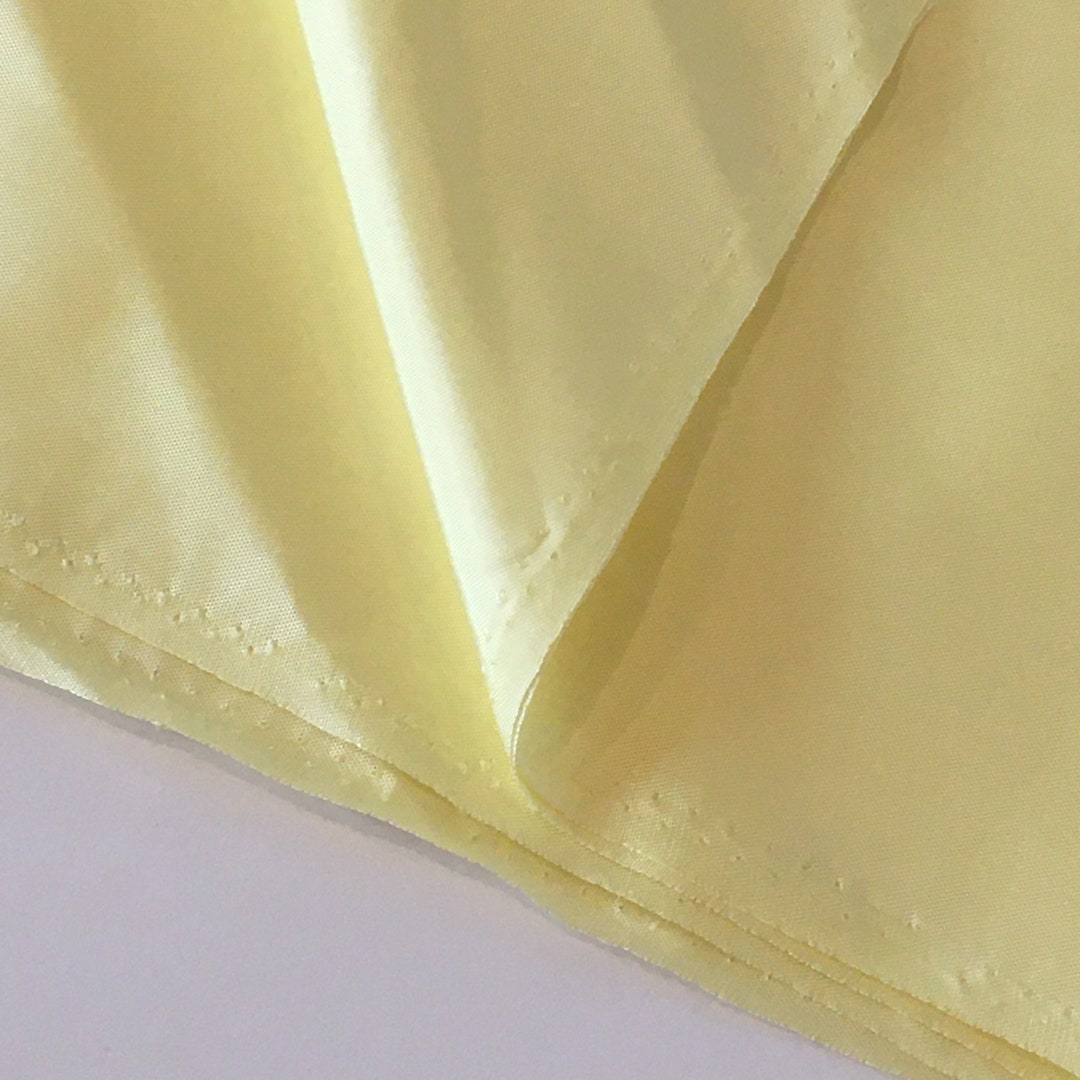 Yellow Lightweight Acetate Lining Fabric, Synthetic Taffeta, Crisp Hand ...