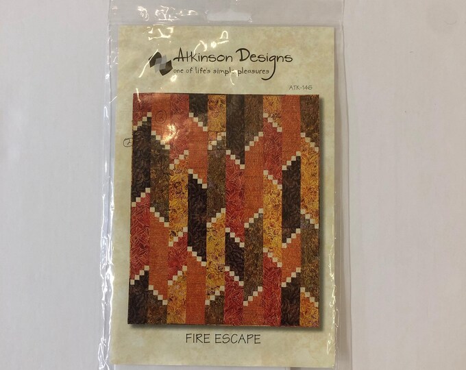 Fire Escape by Atkinson Designs, Quilt Block Pattern, Lap Twin or Queen ...