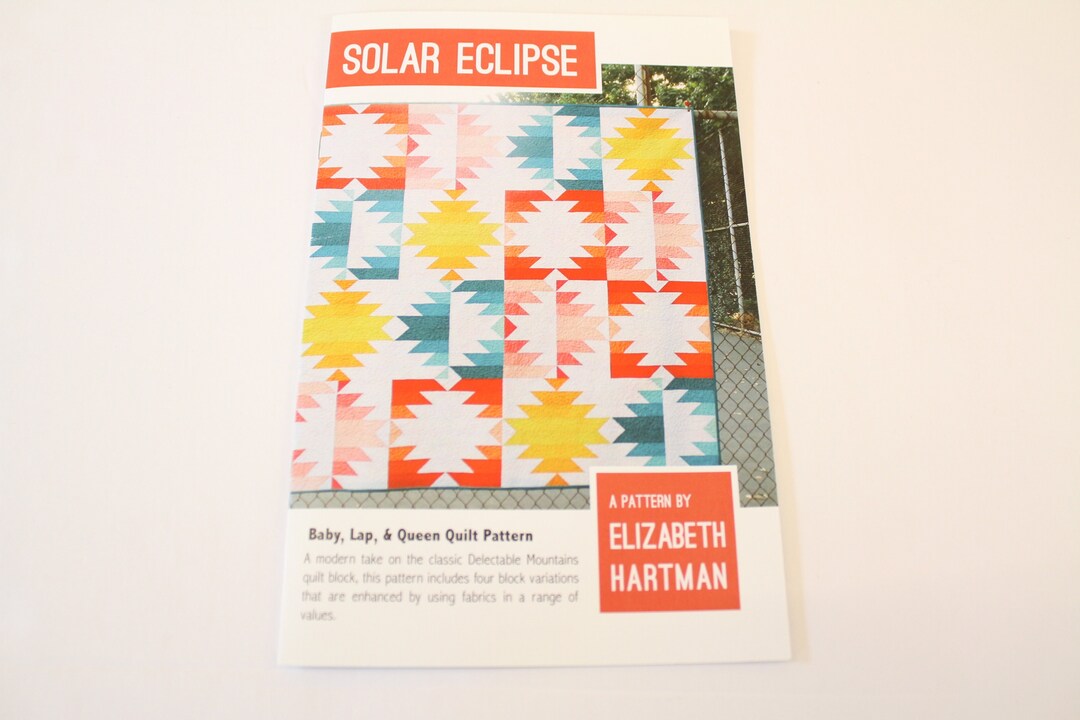 Solar Eclipse by Elizabeth Hartman, Modern Geometric Quilt Pattern in ...
