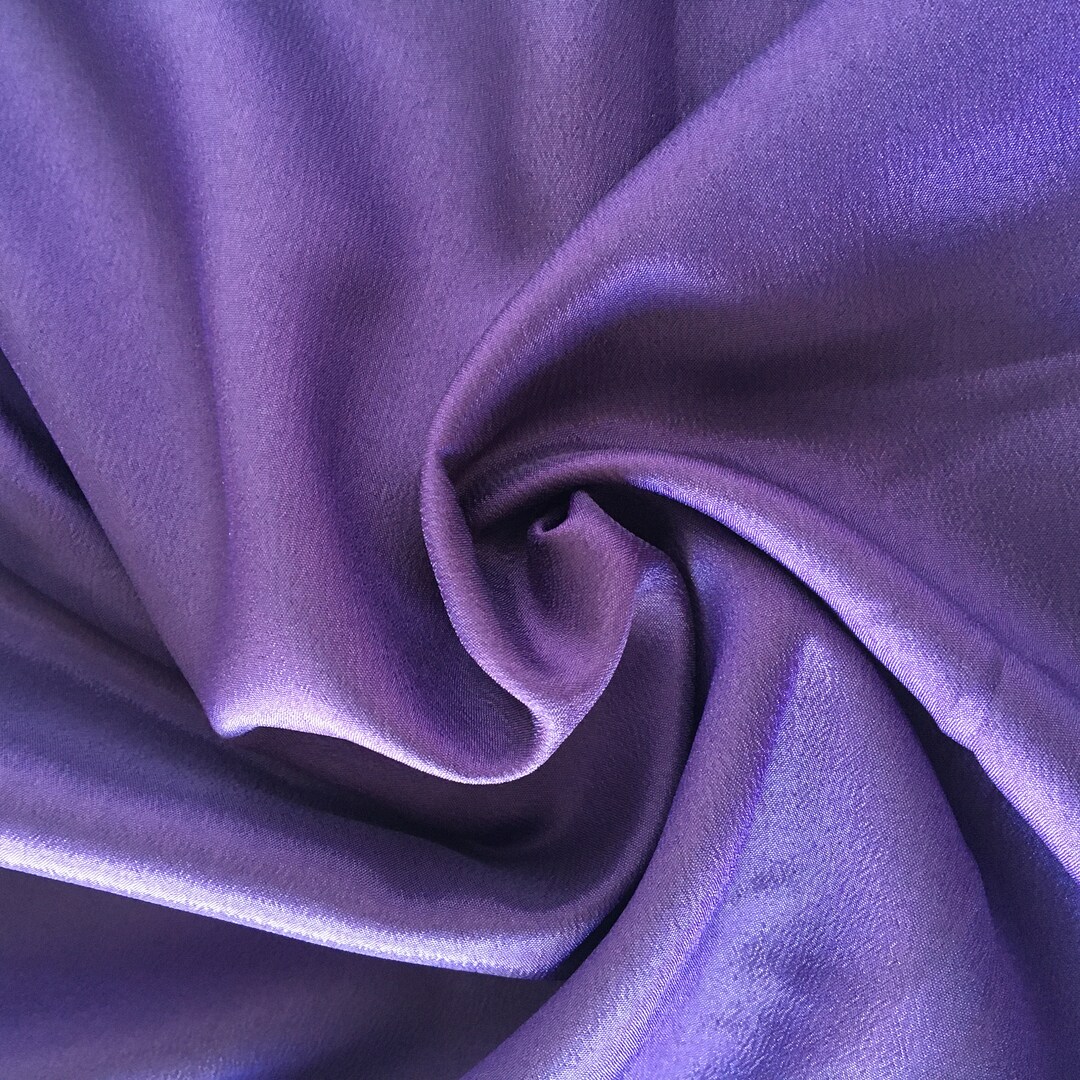 Purple Lightweight Crepe Fabric for a Small Sewing Project, Synthetic ...