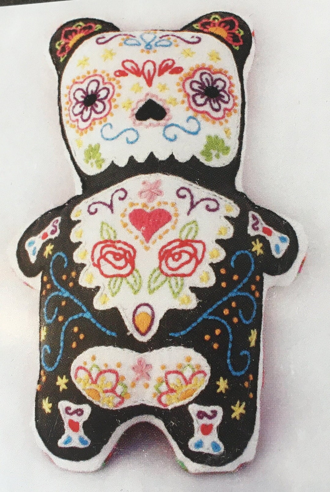 Day of the Dead Bear Stuffy Sewing Kit, Crafty Creatures Sewing Kit ...