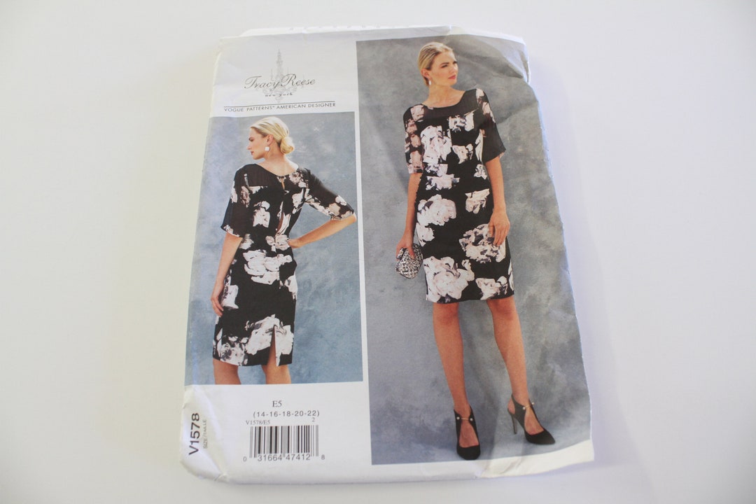 Vogue V1578 Tracy Reese Dress Sewing Pattern, Vogue Patterns American ...