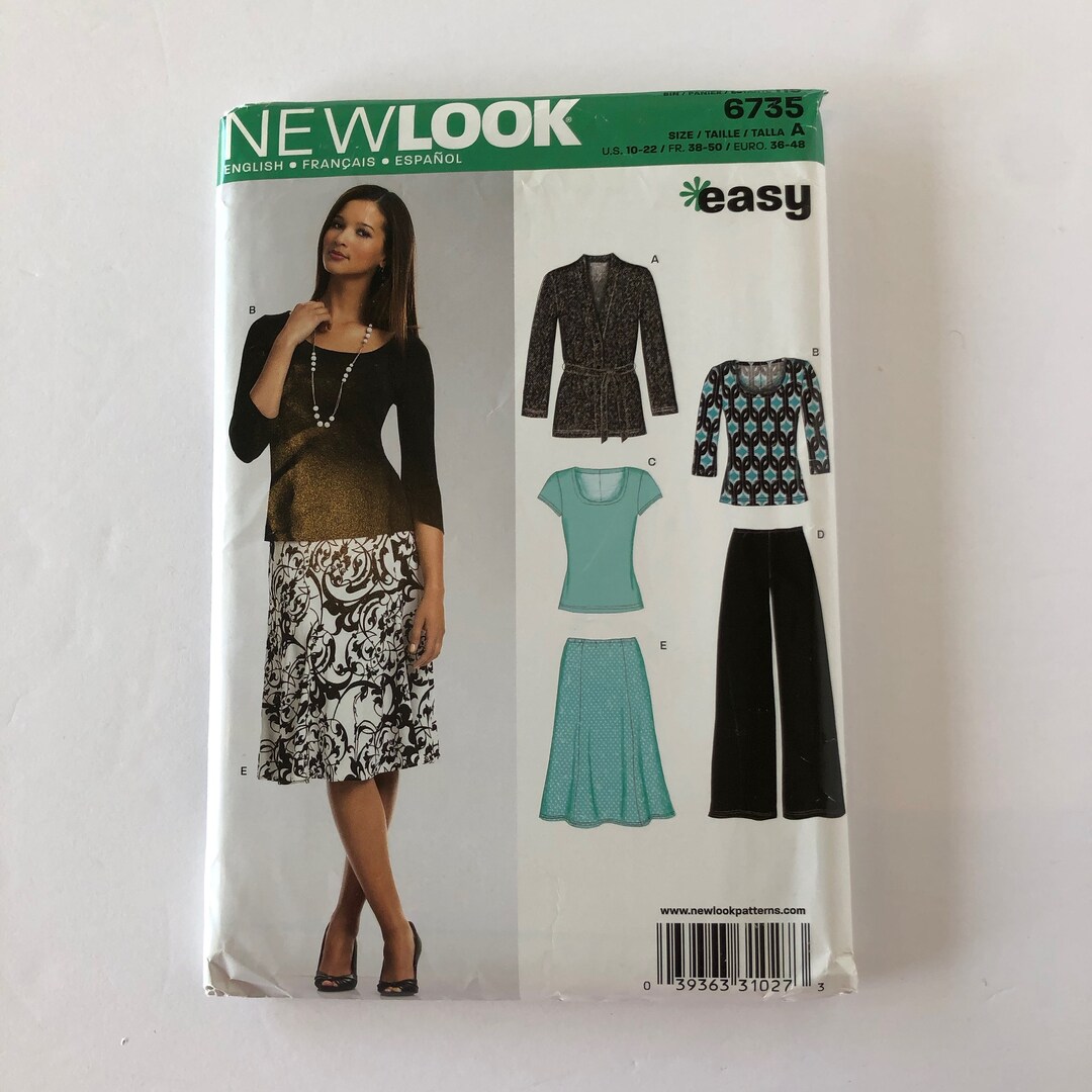 New Look 6735 Separates Sewing Pattern, Top, Skirt & Pants Pattern ...