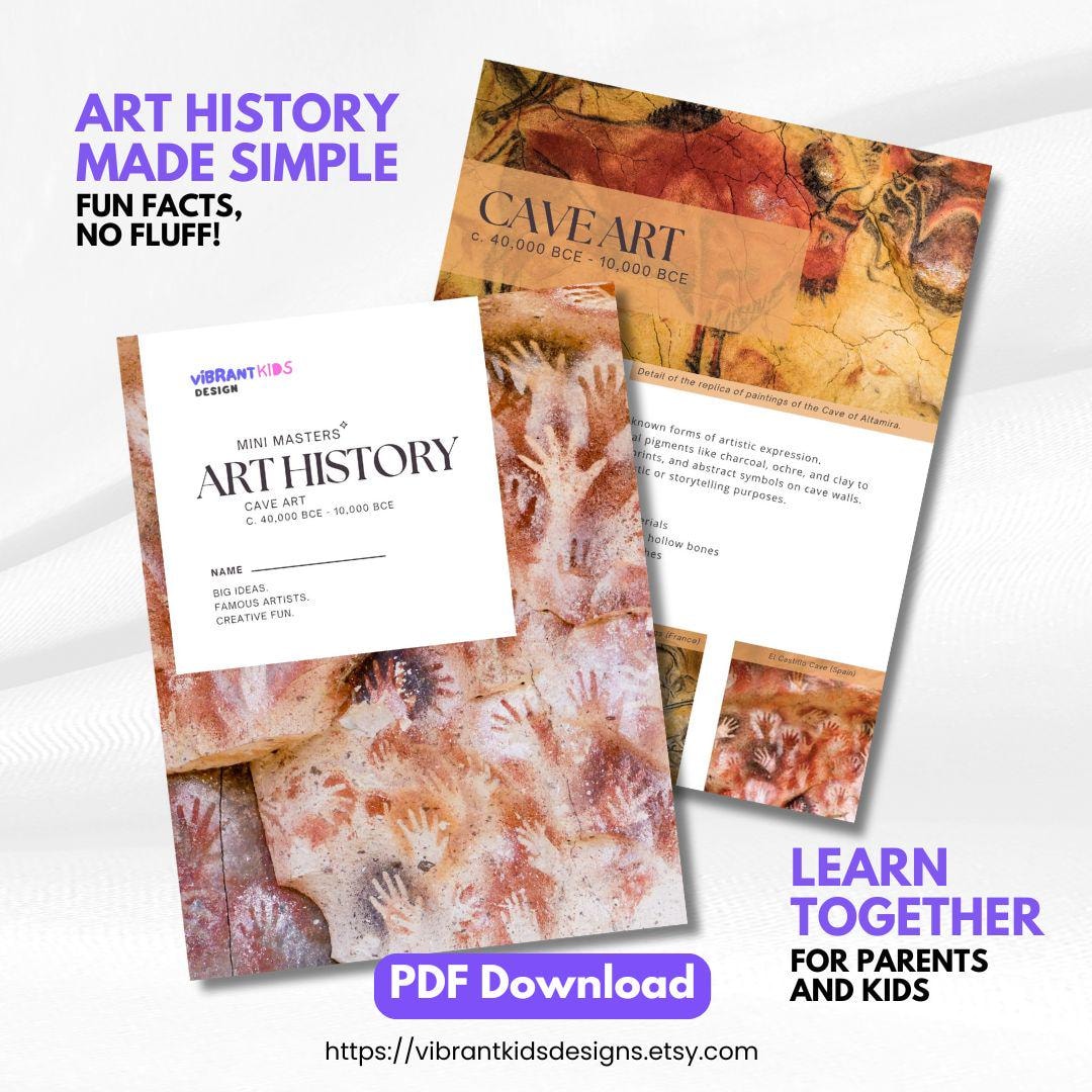 Cave Art for Kids | Mini Masters Art History Series | Printable ...
