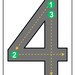 Race Track Numbers, Learn to Write 1-9 and Recognize Numbers - Etsy
