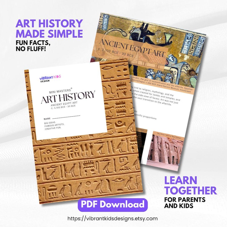 MINI MASTERS Ancient Egyptian Art for Kids: Printable Art History ...