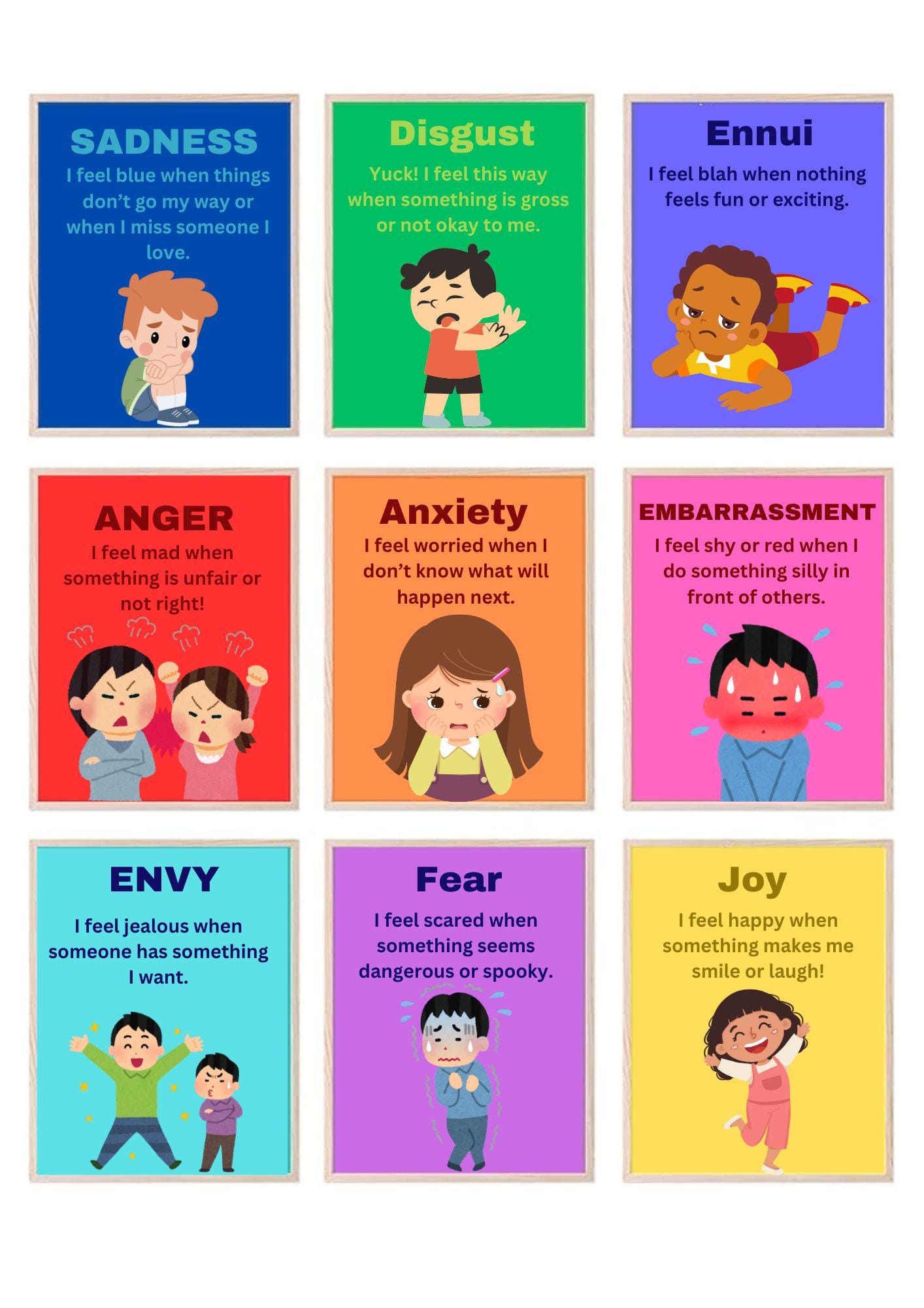 Inside Out 2 Feelings Flash Cards for Toddlers - Etsy