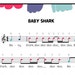 Baby Shark Easy Sheet Music for Baby Einstein Paino - Etsy