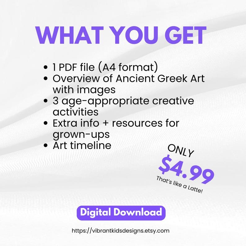 Ancient Greek Art History for Kids: Printable Activity Pack (PDF ...