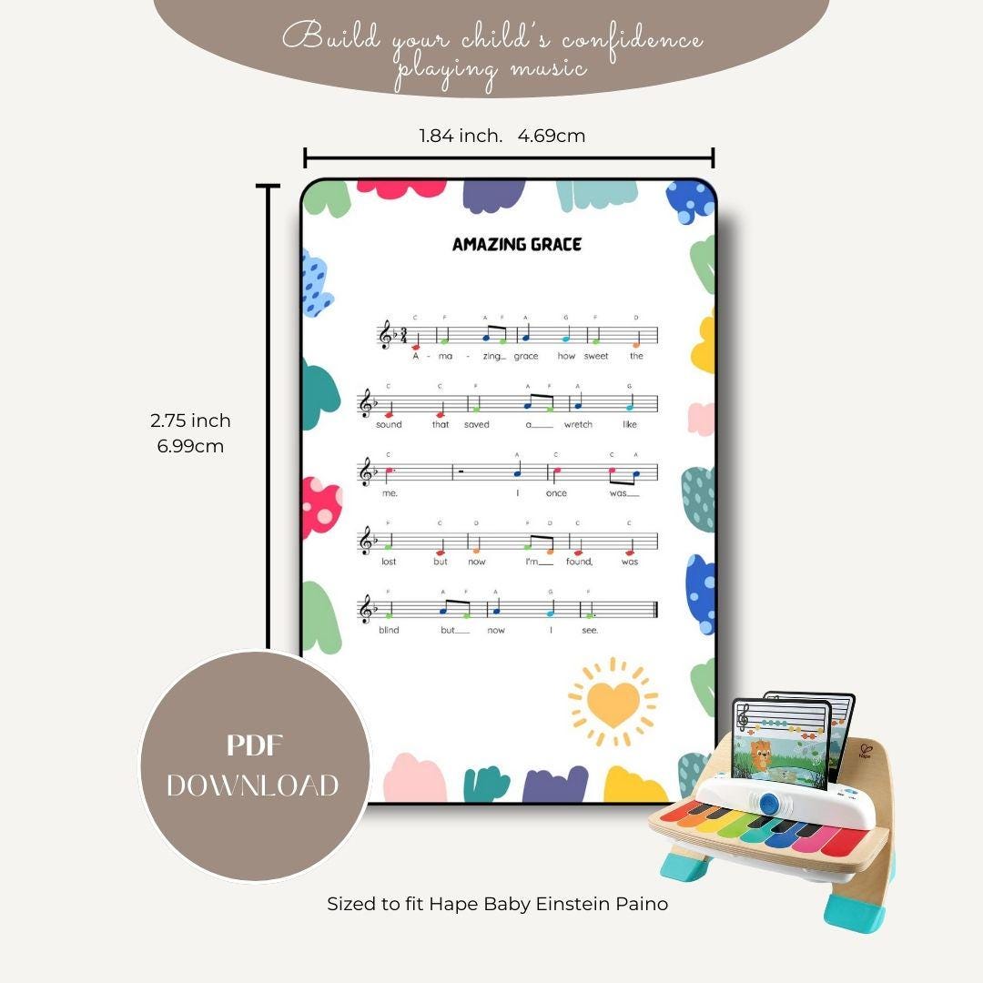 Easy Sheet Music for Baby Einstein Piano - FIVE SONG PACK - Etsy