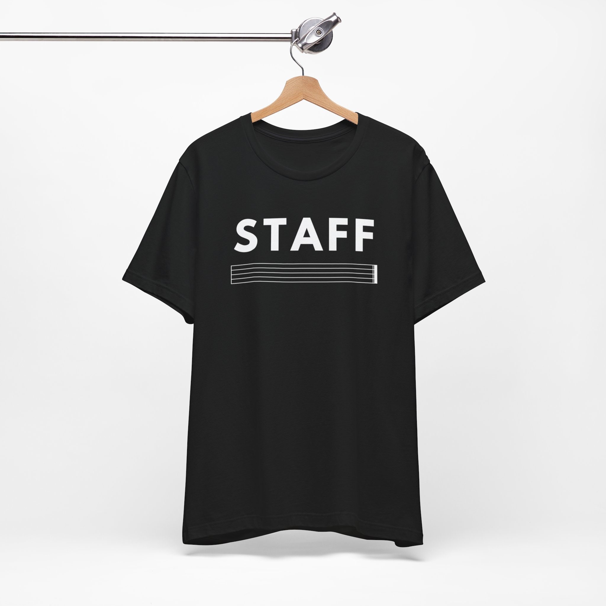 STAFF T-shirt With Music Staff Design - Perfect for Event Staff ...