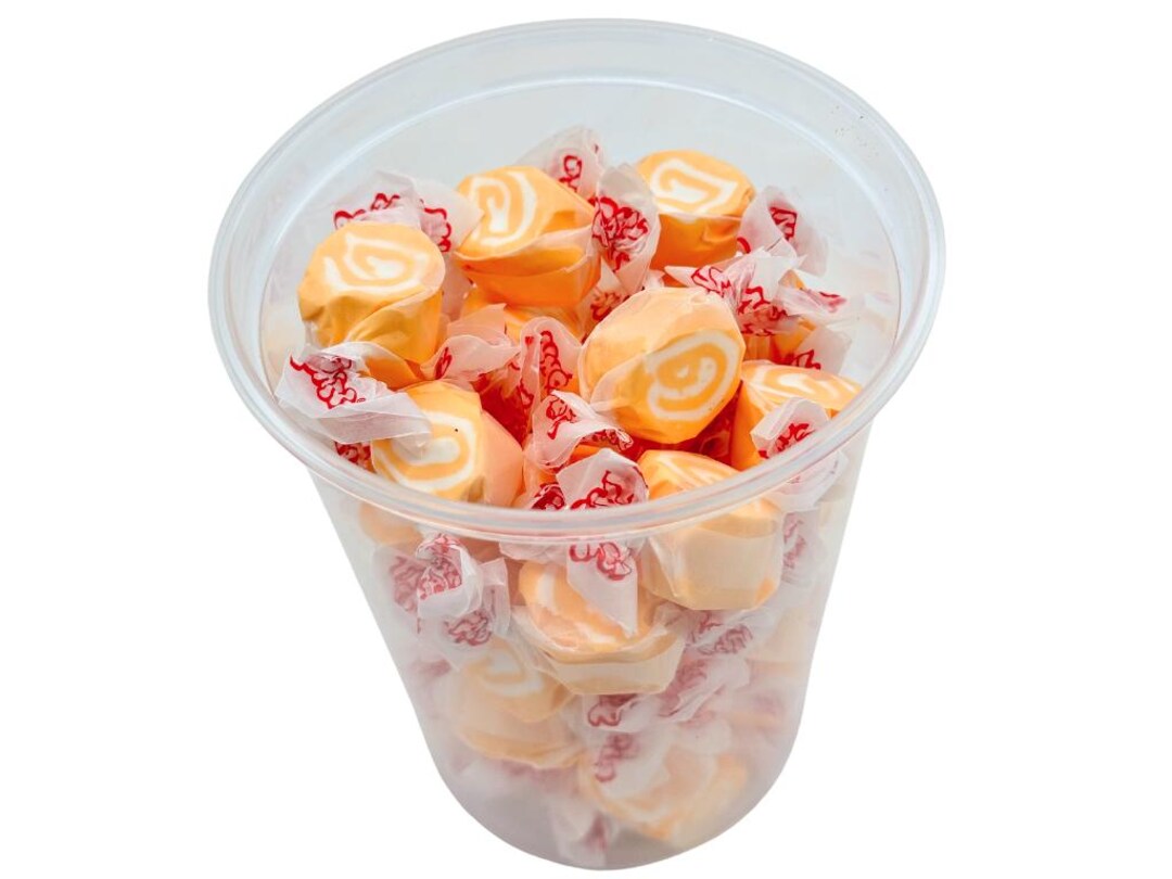 Creamsicle Orange Cream Taffy 10.6oz, Chewy Citrus Candy, Sweet Treat ...