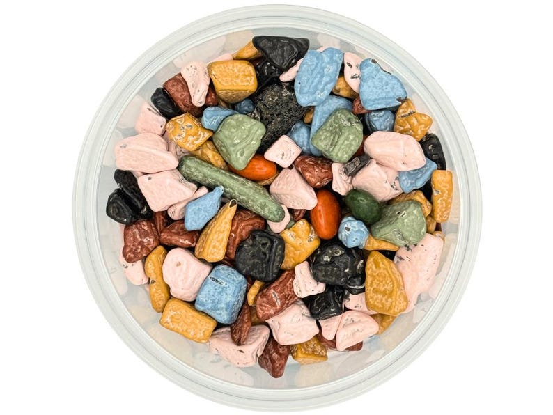 CHOCO ROCKS 6.4oz Pouch, Chocolate Candy Gems, Mini Rocks, Edible Decor ...