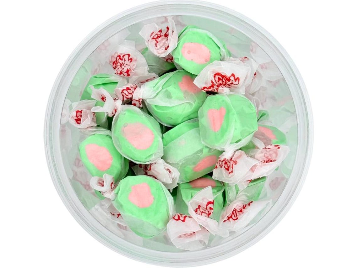 Watermelon Taffy Candy 10.6oz Pack, Delicious Fruit Flavor, Chewy Taffy ...