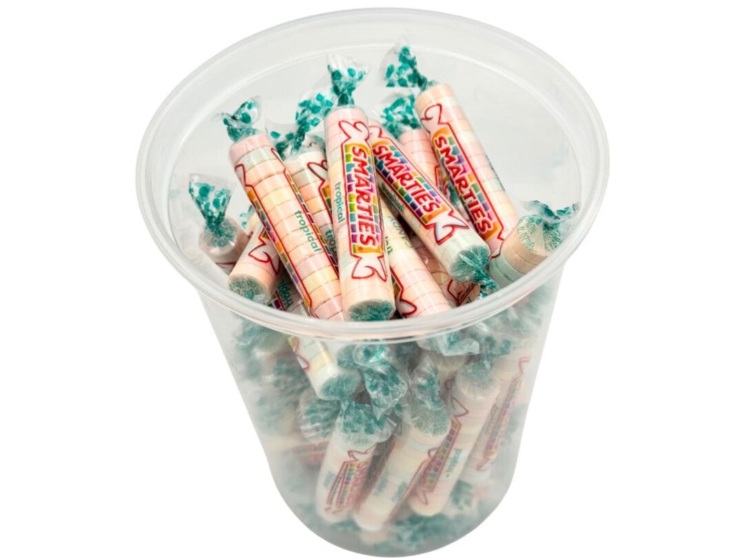 Smarties Tropical Mix 11.2oz, Assorted Fruit Flavors, Sweet Candy Pack ...
